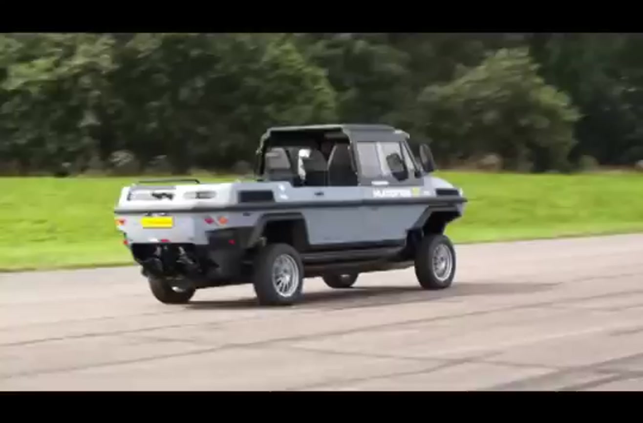 This cool "Amphitruck" is ready for anything nature throws at it.