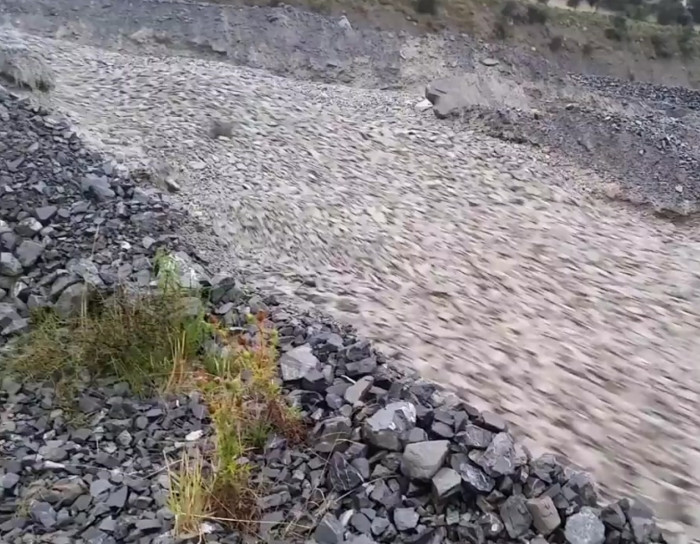 River of rocks.