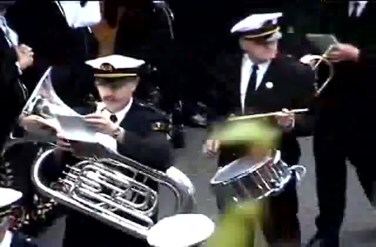 How to destroy a celebration with a trumpet.