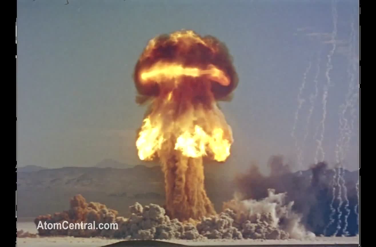 HD footage of various nuclear tests.