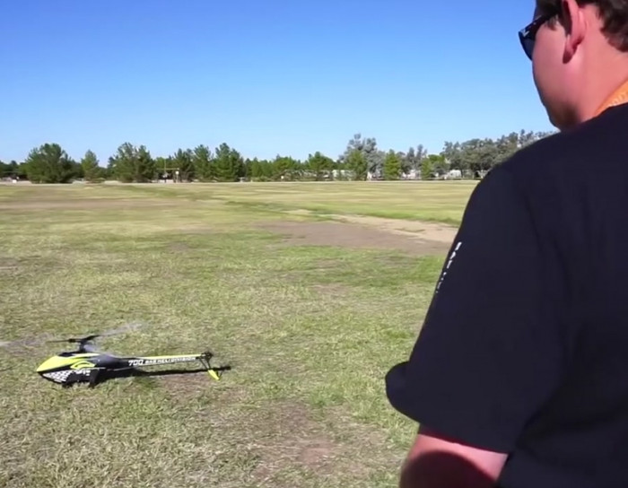 These RC helicopter tricks are some dark magic.