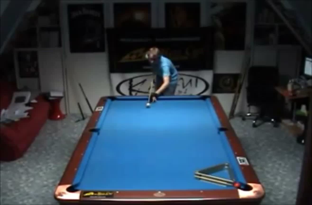Sweet pool trick shots.