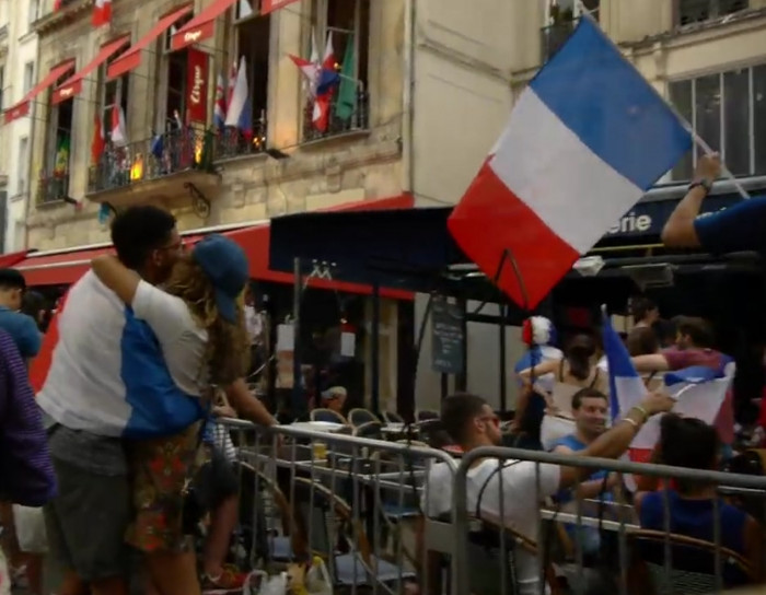 Paris after France's World Cup victory.