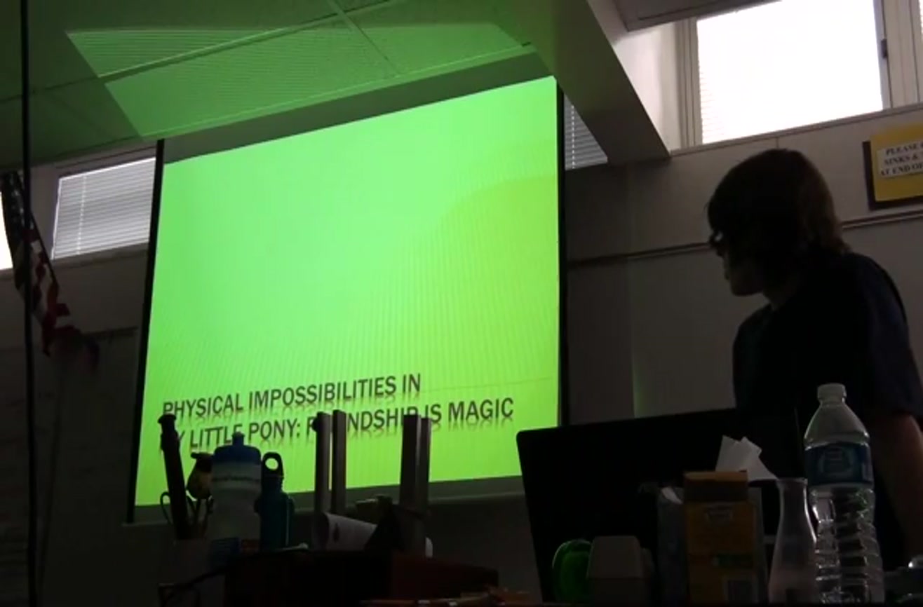 "My Little Pony" physics presentation.