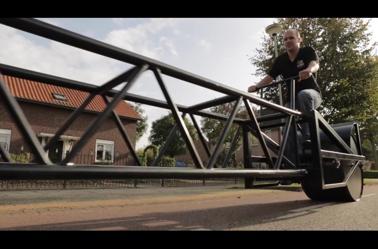 The world's longest bike is truly a sight to behold.