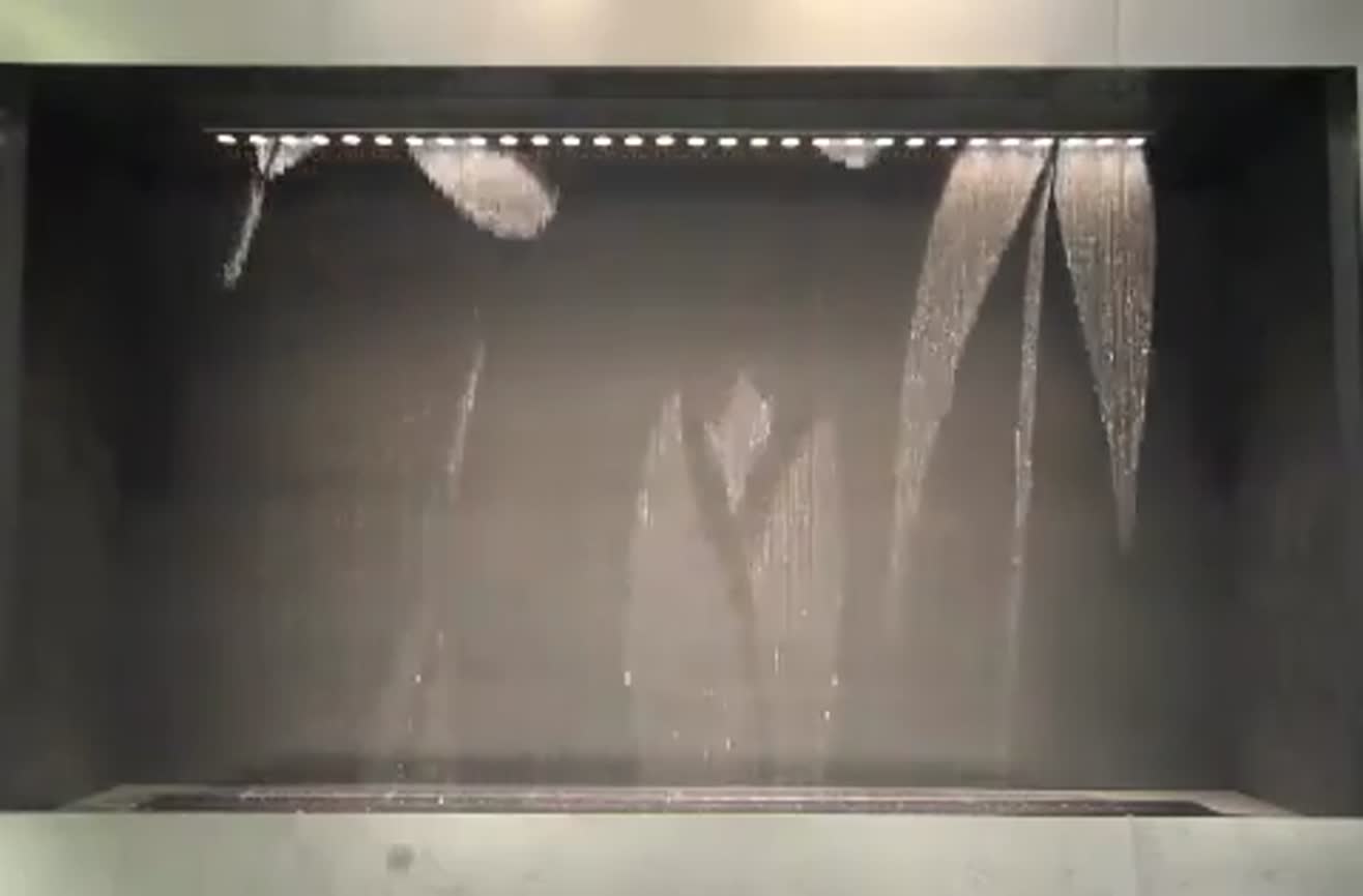 Osaka, Japan: Water printer prints with water.