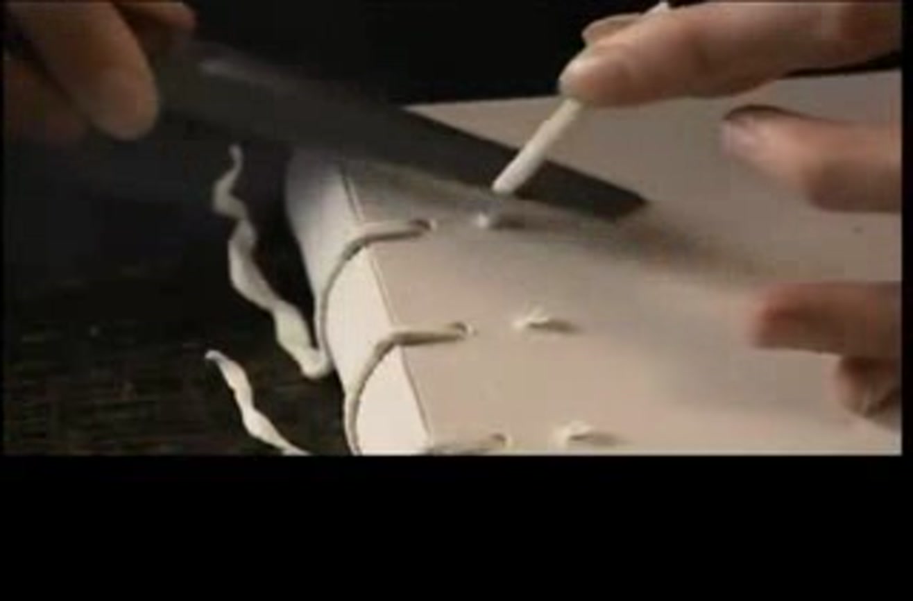 The beautifully detailed process of book printing.