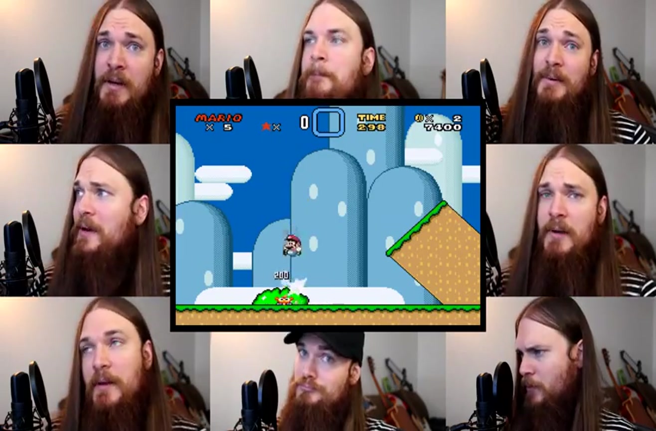 A capella cover of Super Mario music.