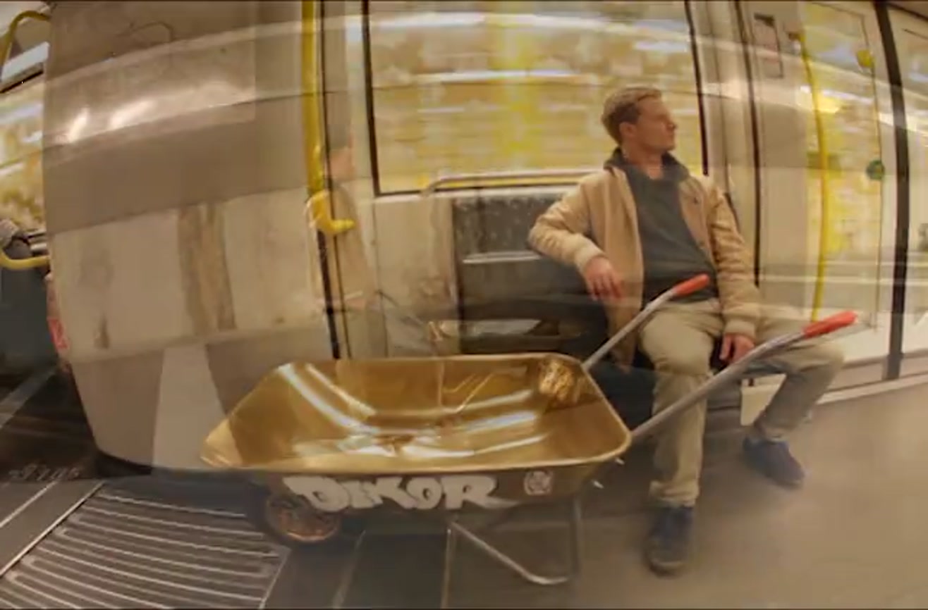 German man creates an interesting new hobby called extreme wheelbarrowing.