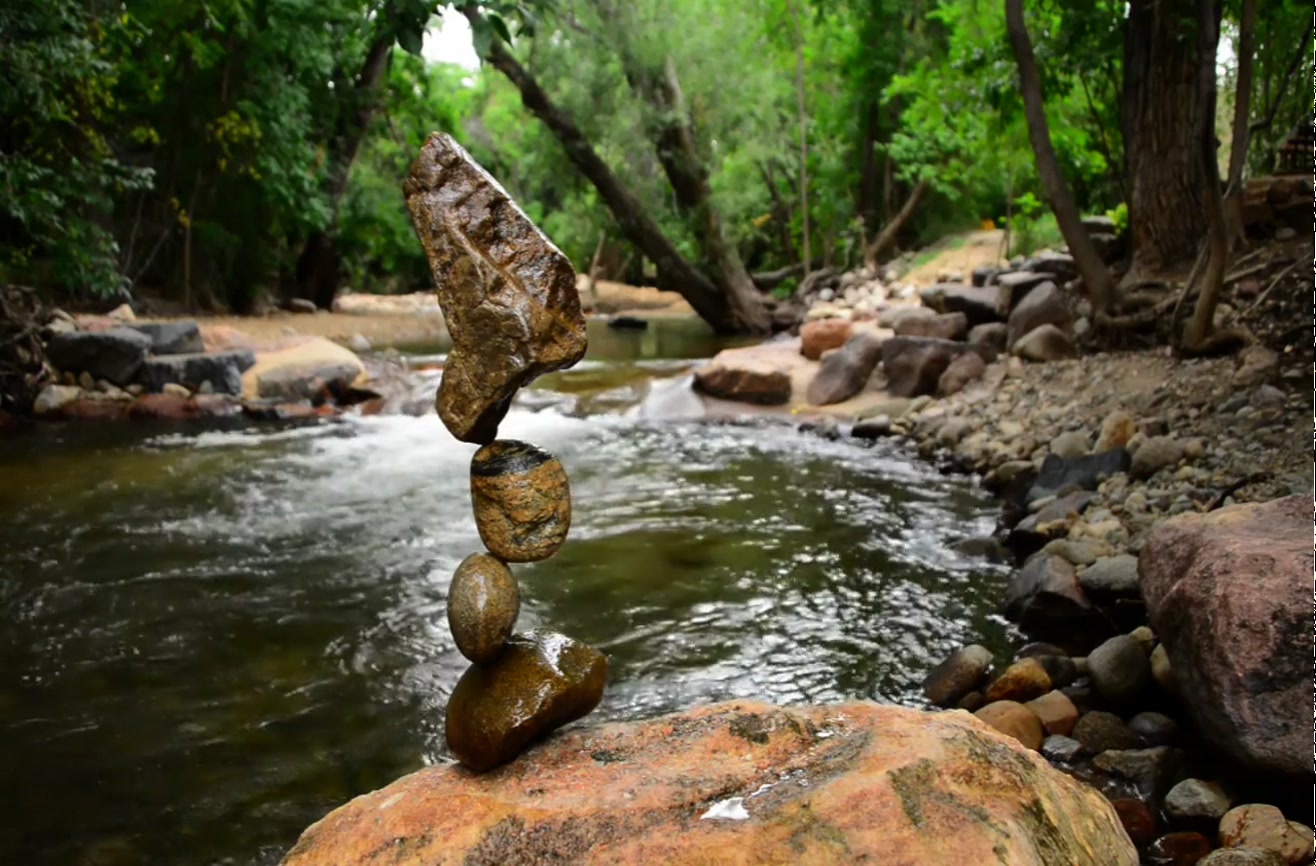 How stacking unlikely objects can be meditative.