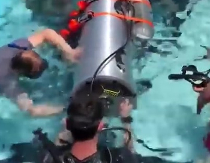 Elon Musk's mini submarine put together by SpaceX to save the Thailand ...