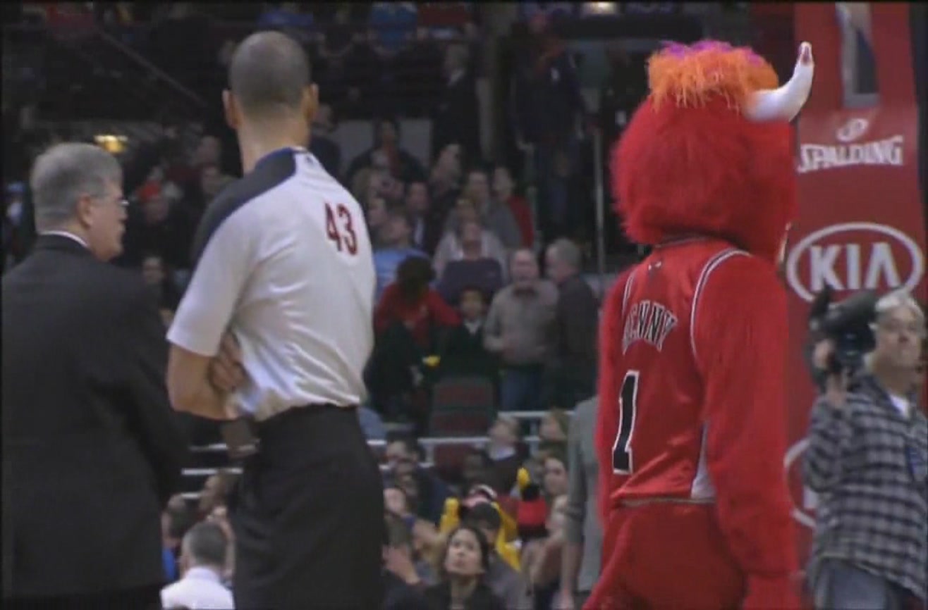 Meet "Benny the Bull," the NBA's greatest mascot.