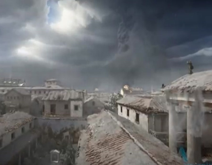 Watch the destruction of Pompeii in this real-time animation.