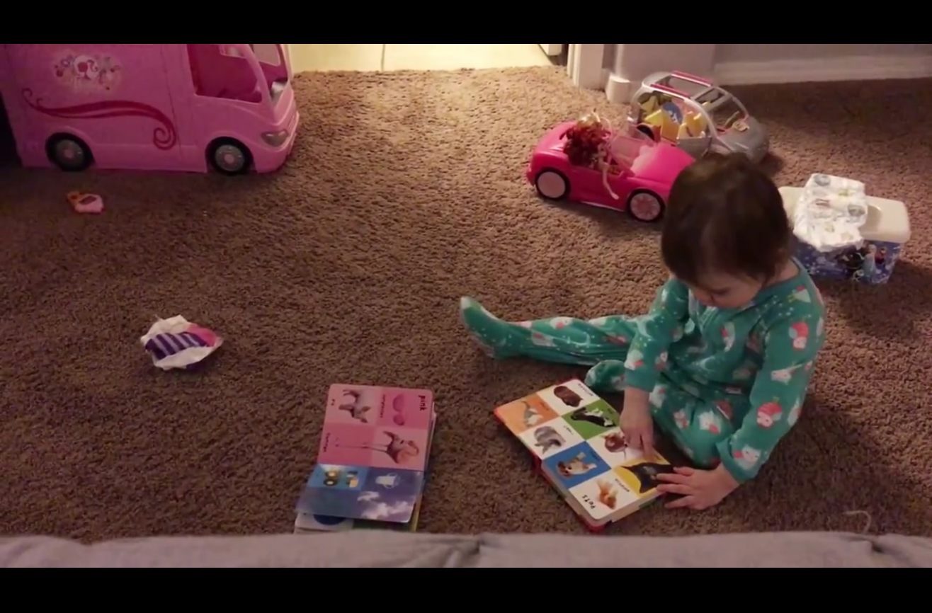 This baby has the cutest reaction when she passes gas.