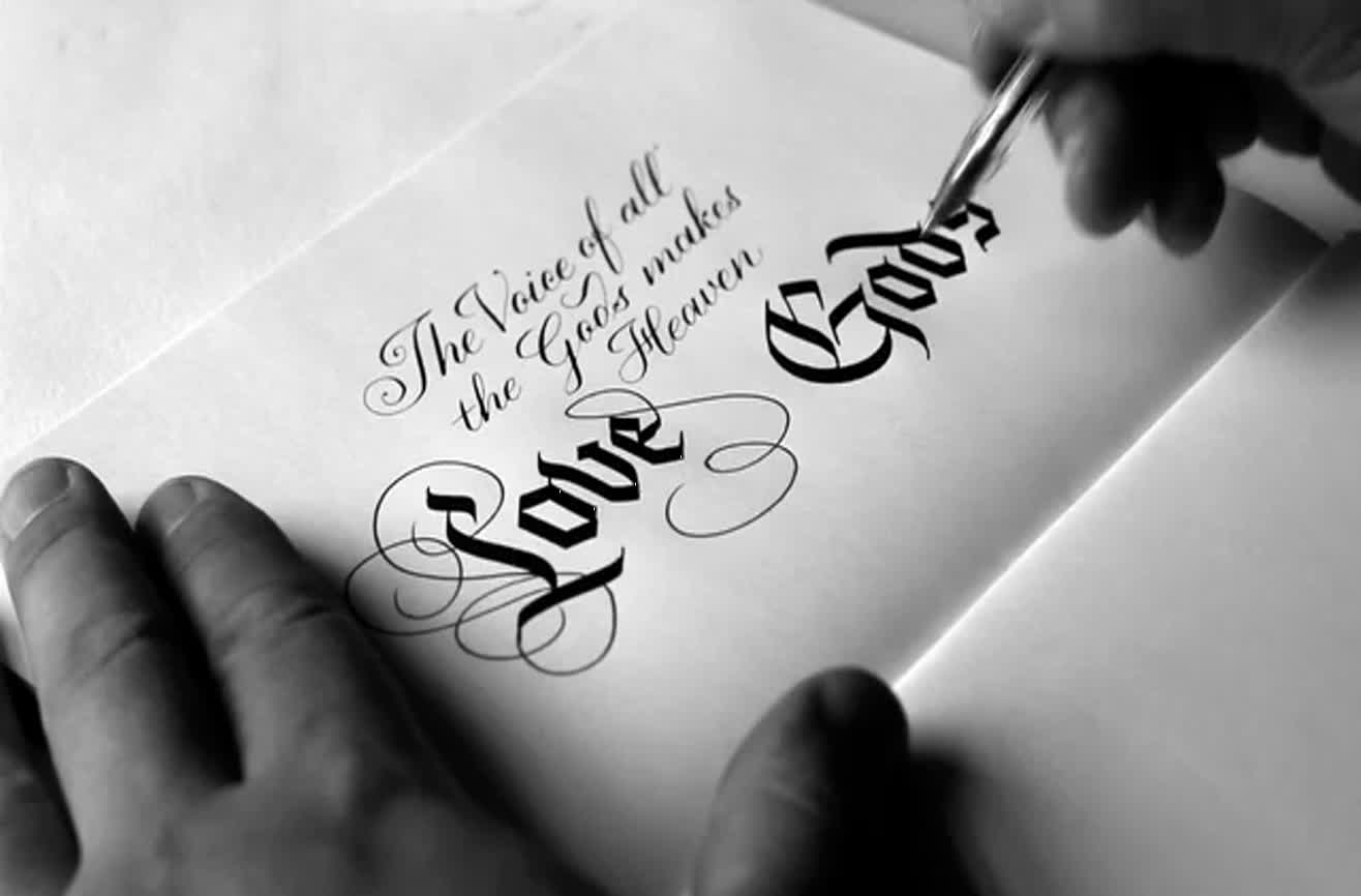 Stunning calligraphy of Seb Lester.