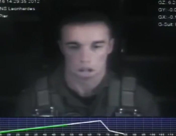 This guy handles the G-force test like a boss.