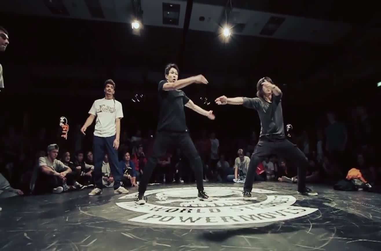 Epic breakdancing battle.