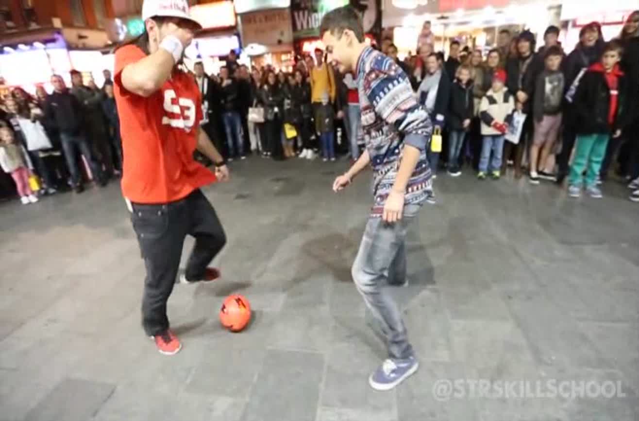 The best street soccer player hands down.