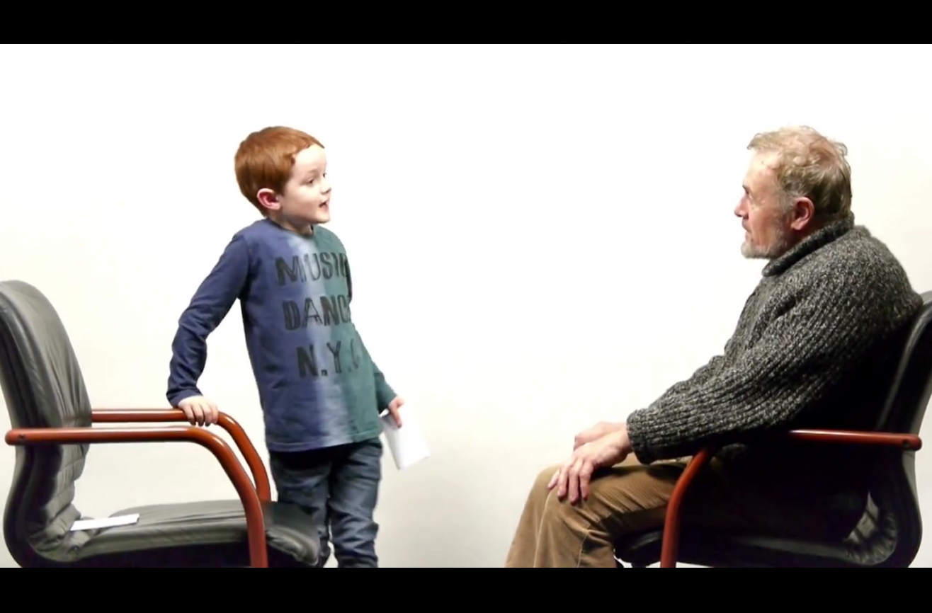 A seven-year-old and a 64-year-old have an honest conversation about aging.
