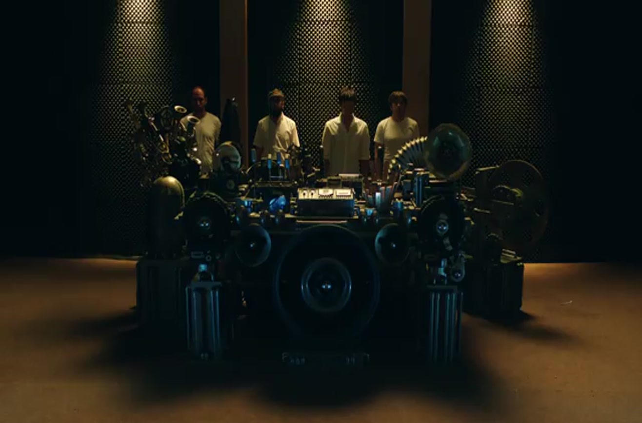 OK Go performs the "Muppet Show" theme song.