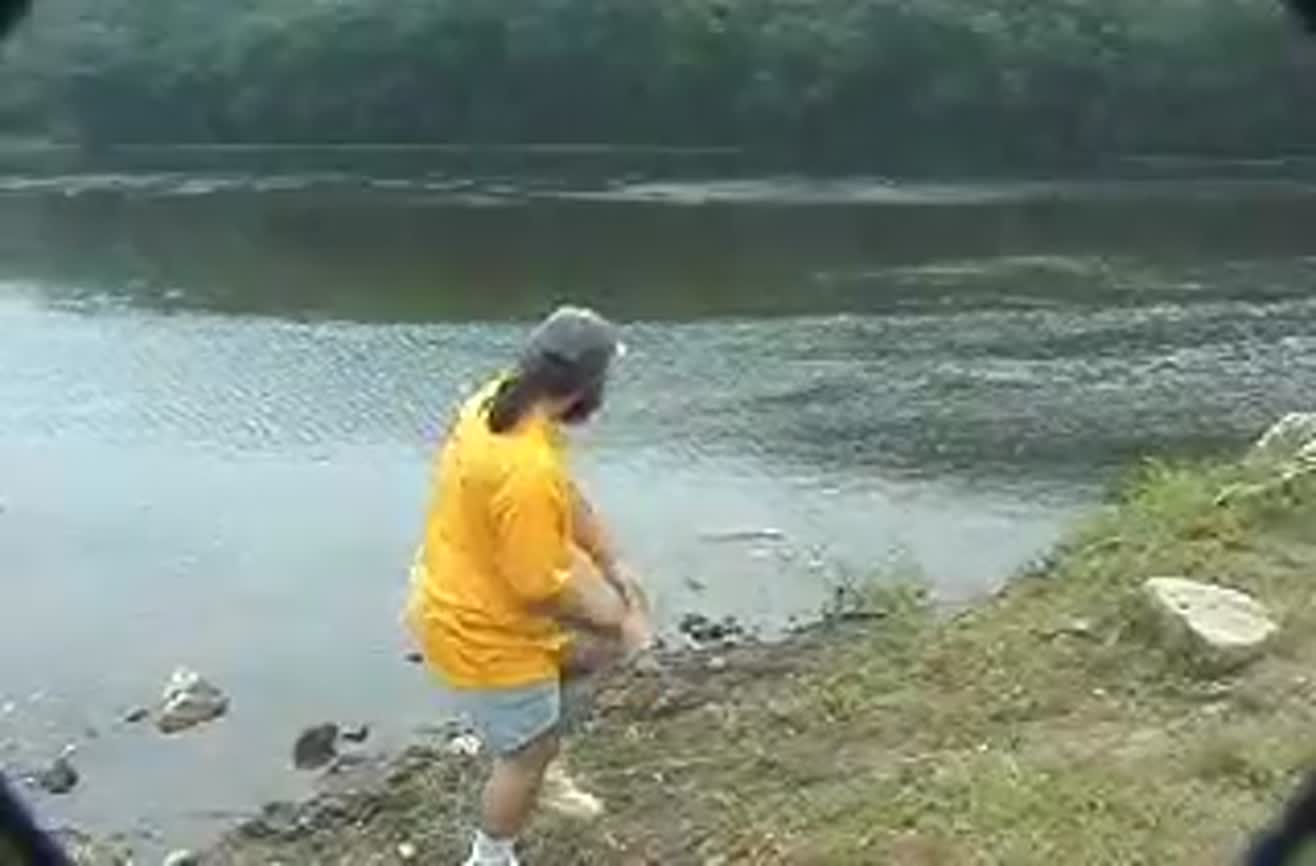 Expert stone skipper.