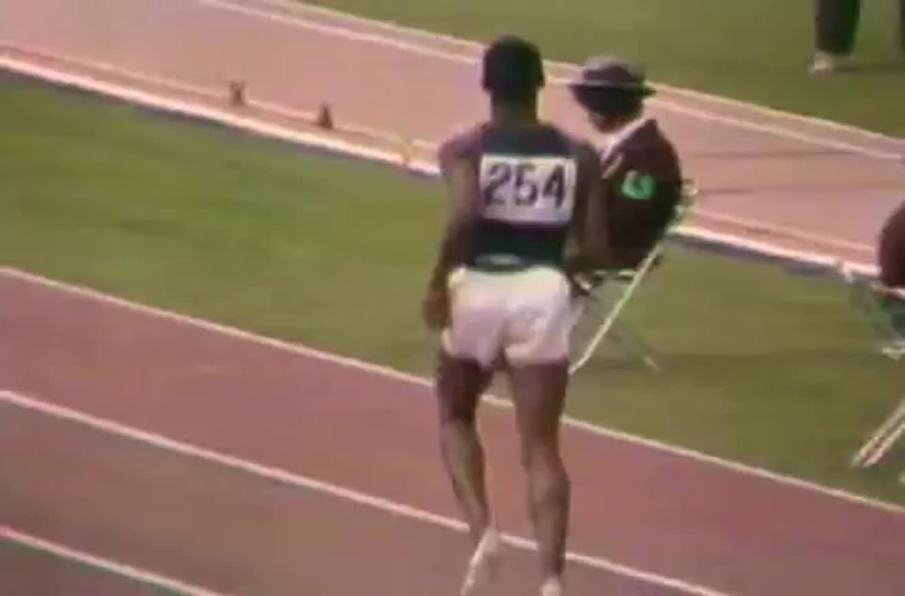 Bob Beamon's world record long jump.