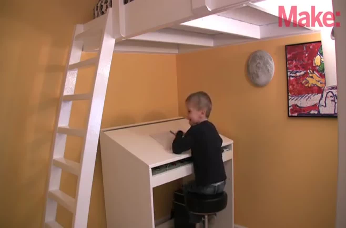 Dad builds son awesome mission control desk.