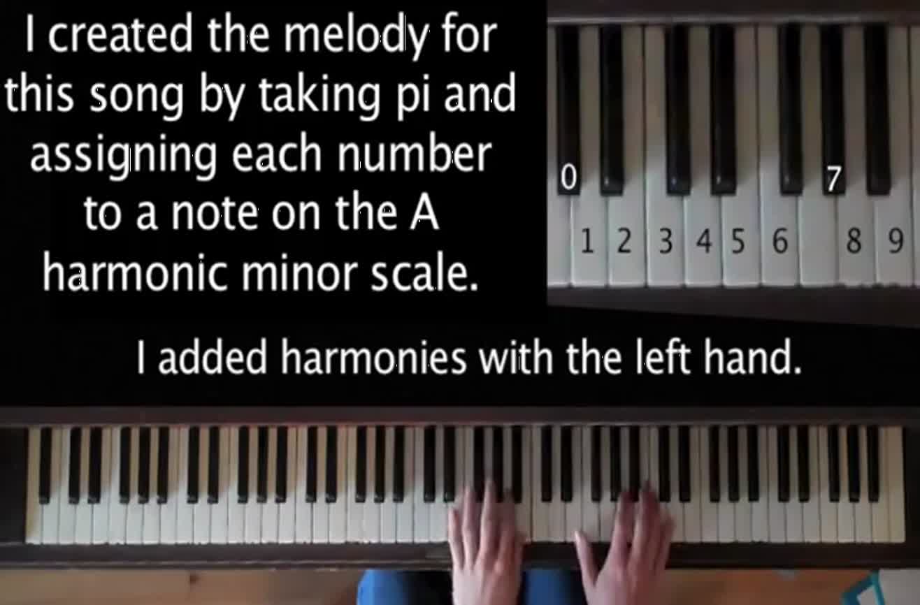 Guy creates a song using the numbers from pi.