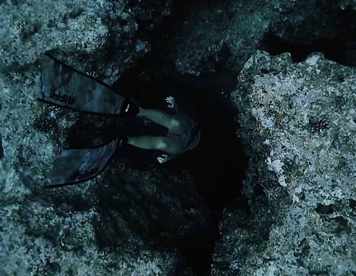 This stabilized diving footage is absolutely mesmerizing.