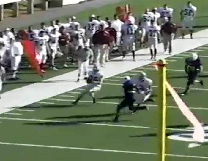 One of the most ridiculous football plays of all time.