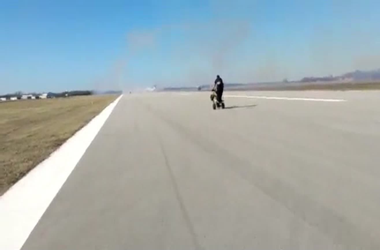 Keep off the runway.