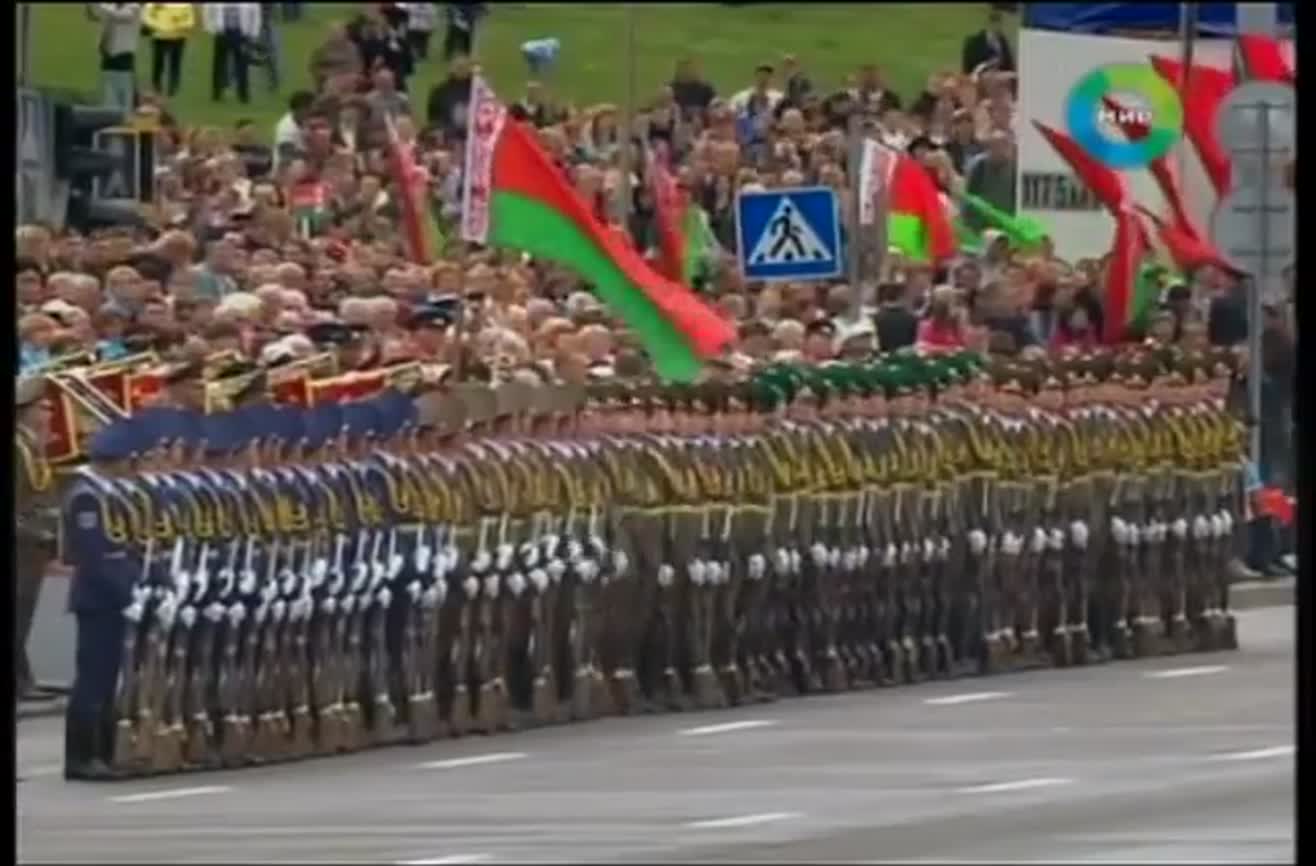 Belarus parade domino effect.