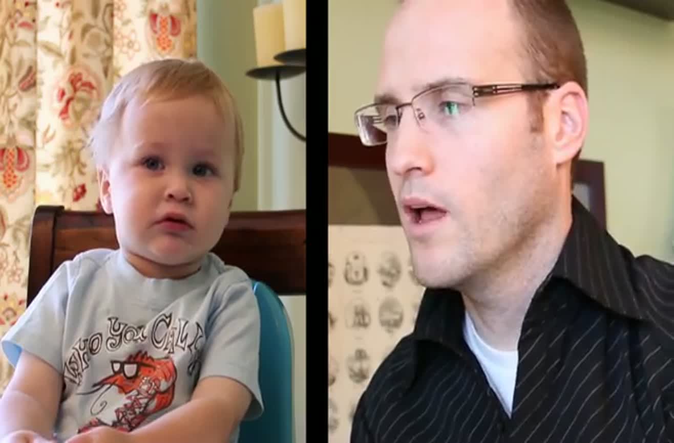 Interview with a one-year-old.