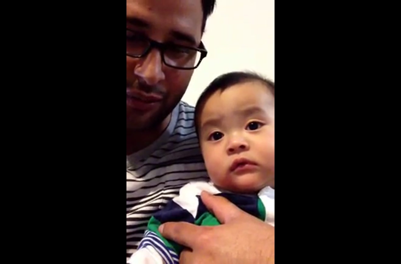 This baby's reaction to his crying dad shows the true bond between ...