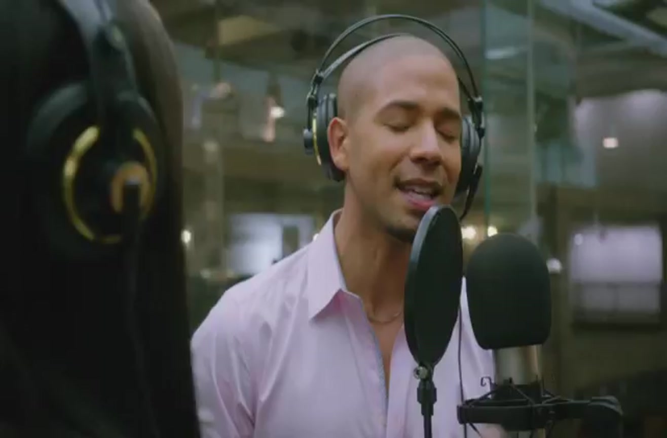 British singer Estelle performs a powerful duet with the star of Fox's ...