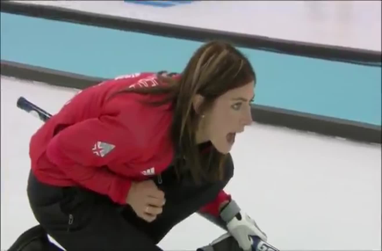 The sound of women's curling.