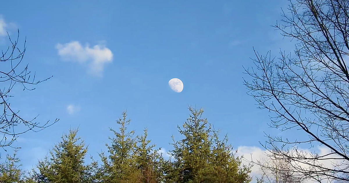 Incredible footage of the moon filmed by just zooming in on a camera.