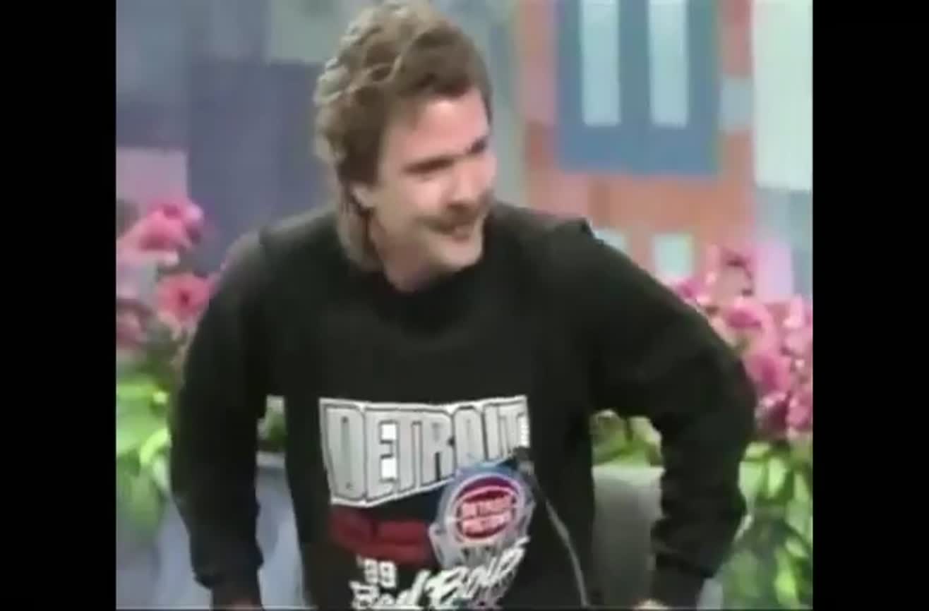 Just a guy whistling on a talk show...
