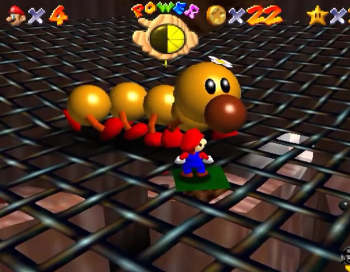 Guy finishes a level on Super Mario 64 without using the joystick.