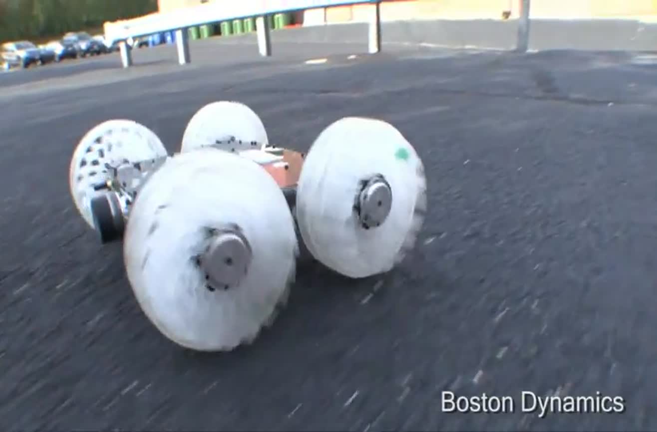 Boston Dynamics' incredible jumping robot.