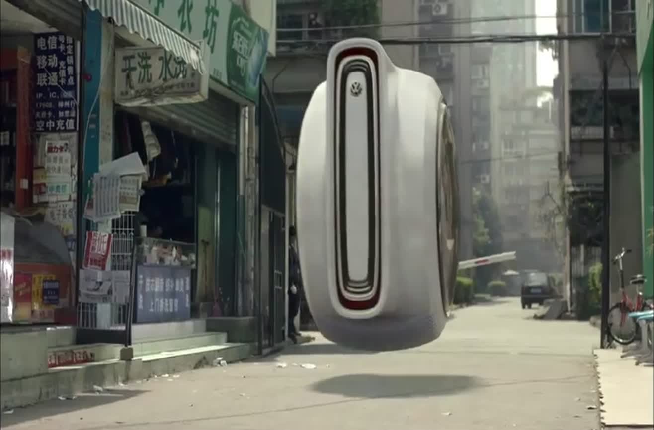 Volkswagen levitating car.