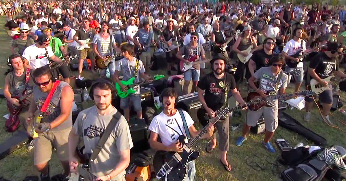 If you ever wondered what a rock band with 1,000 members would sound ...