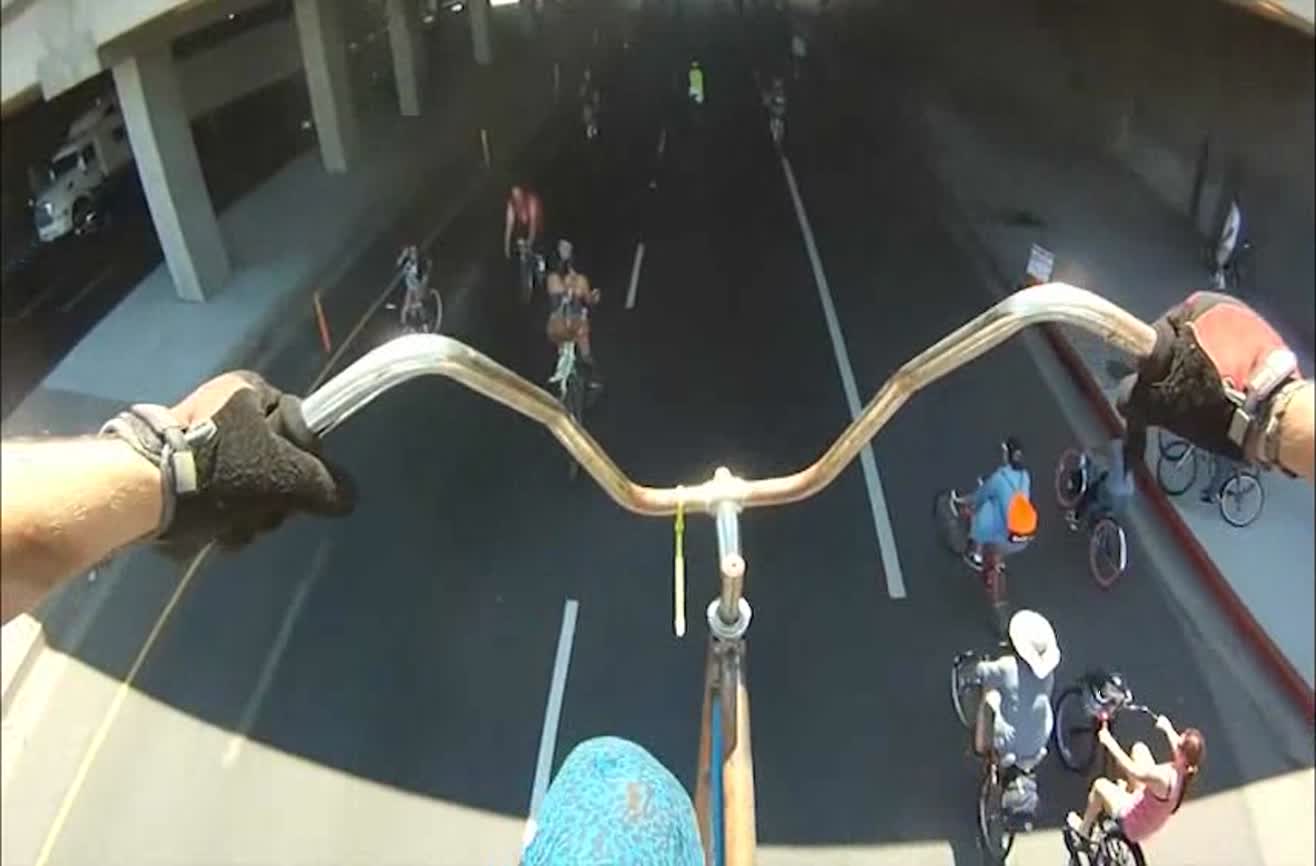 The tallest rideable bike.