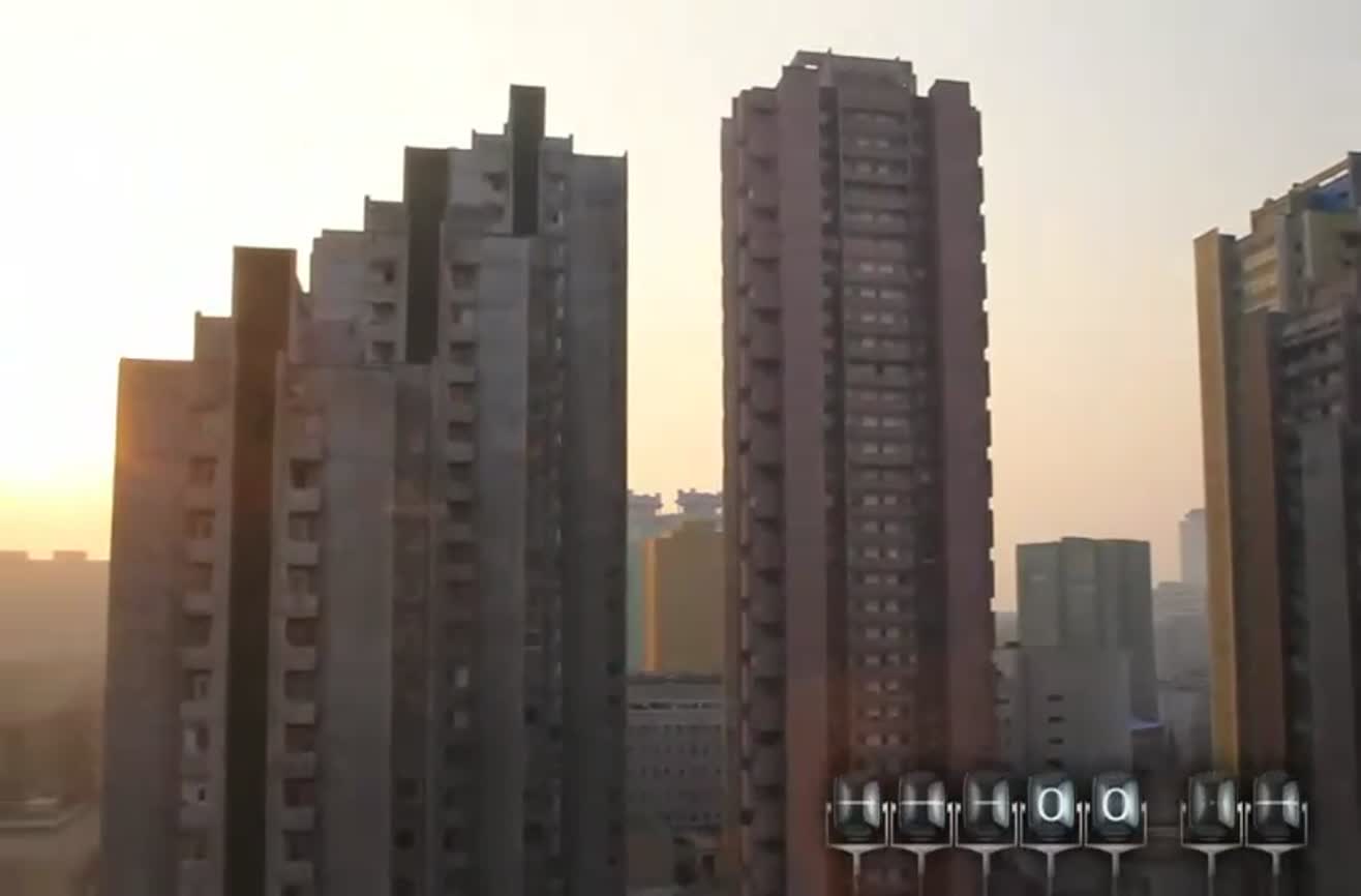 What a morning in Pyongyang, North Korea looks like.