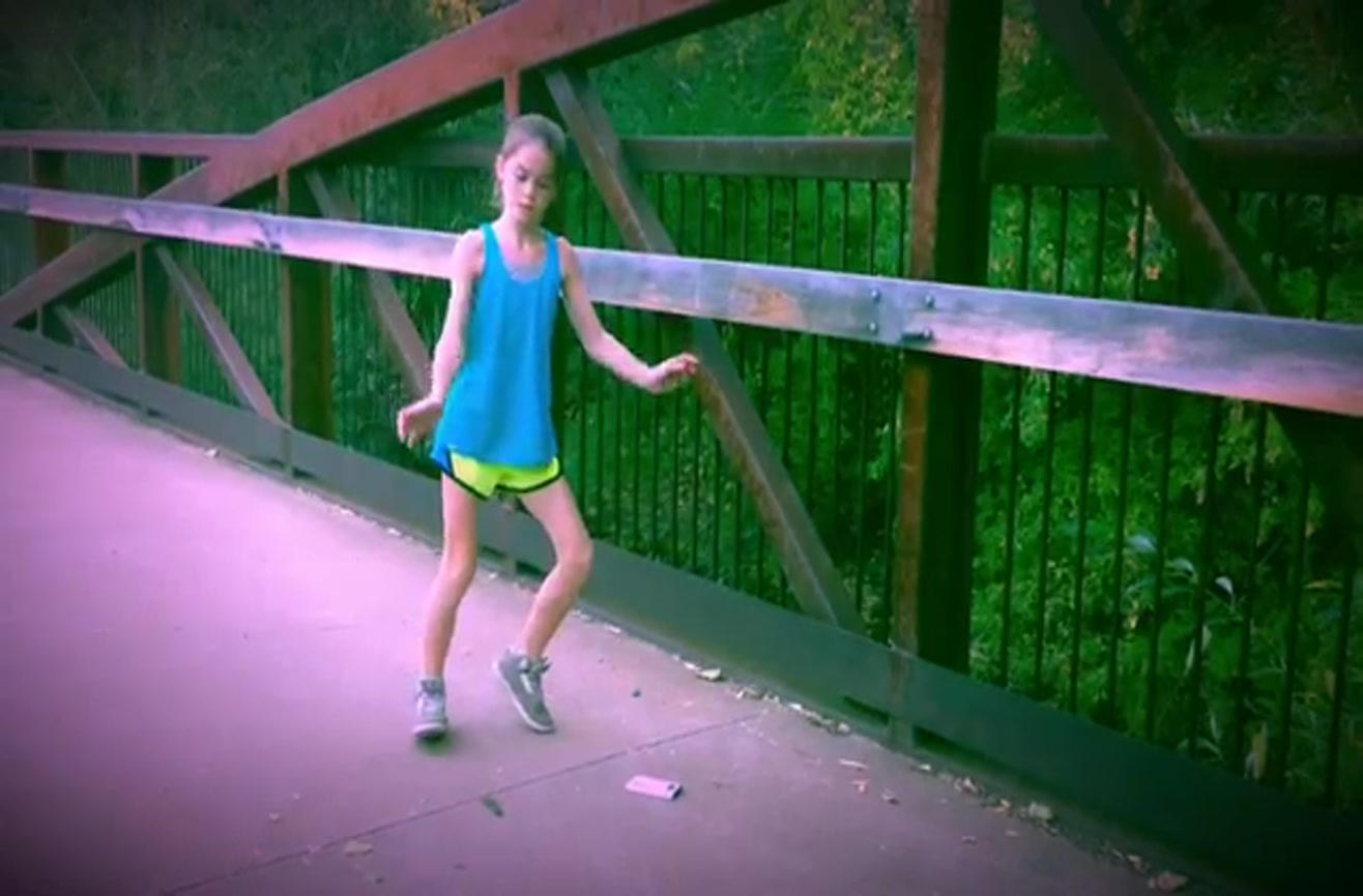 This girl has some freaky dancing abilities.