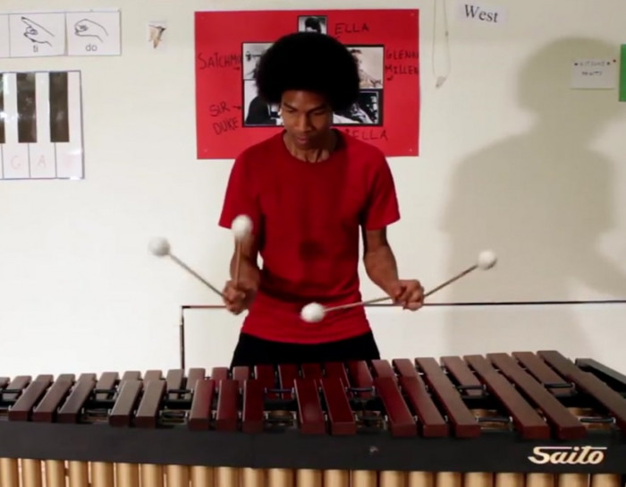 Super Mario Bros. on marimba.
