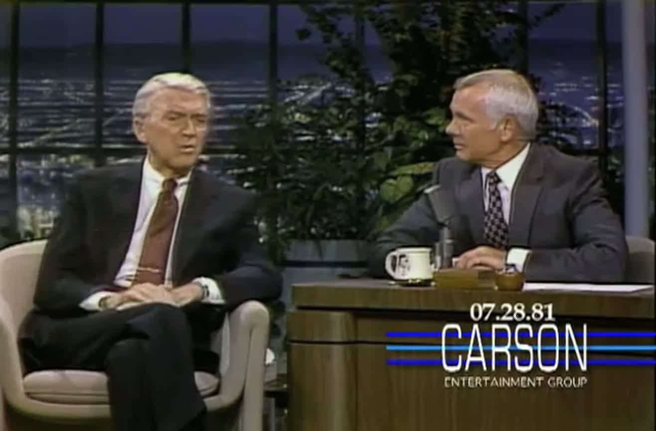Bet you can't keep your eyes dry: Jimmy Stewart reads a poem about his ...