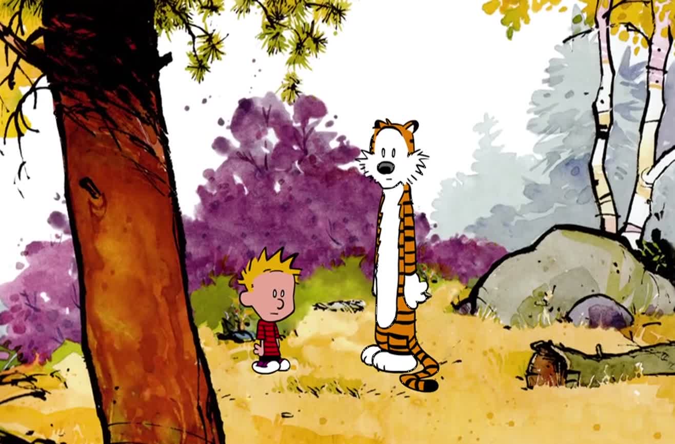 Calvin And Hobbes Dancing