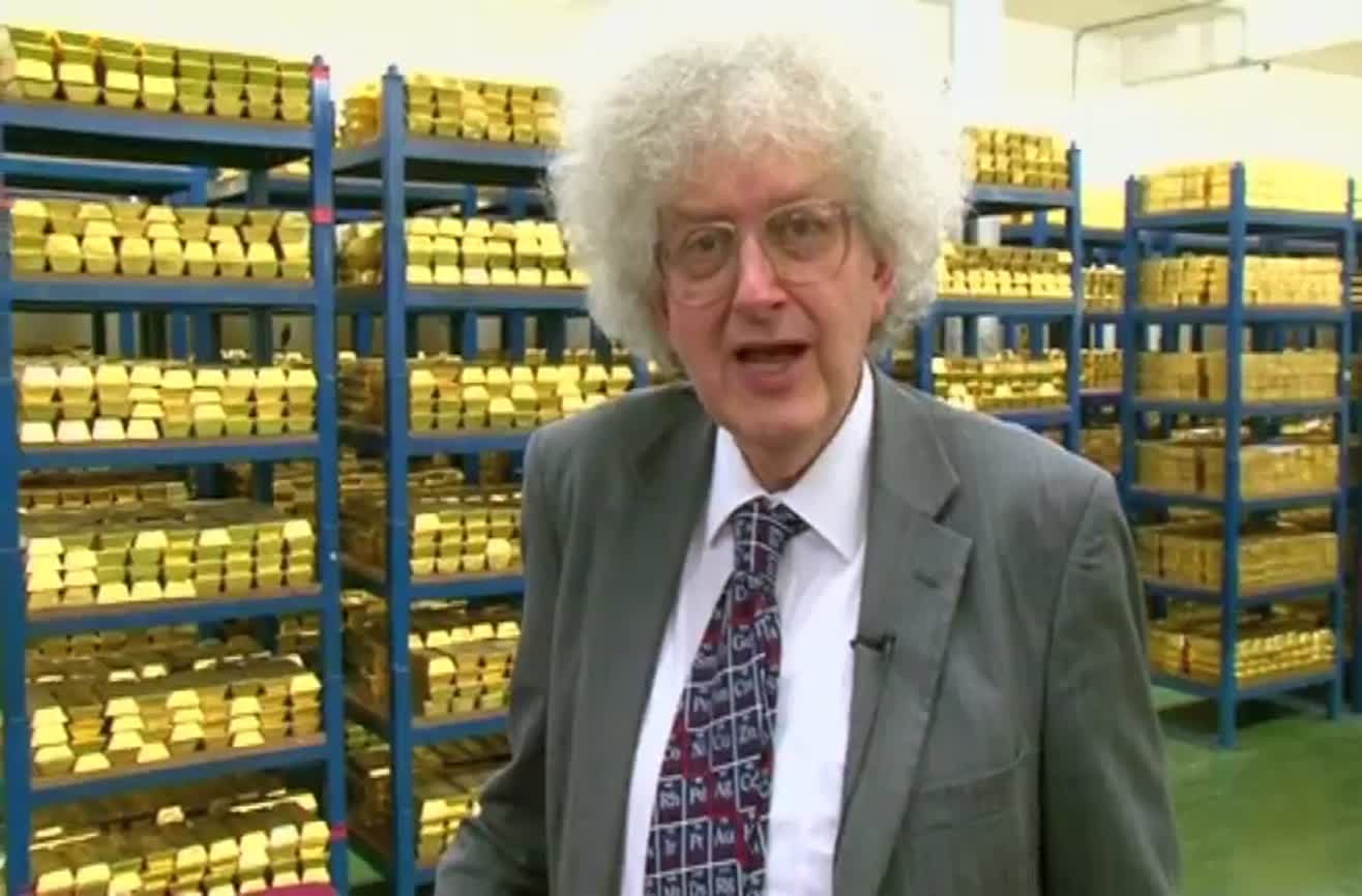 Inside a gold bullion vault.
