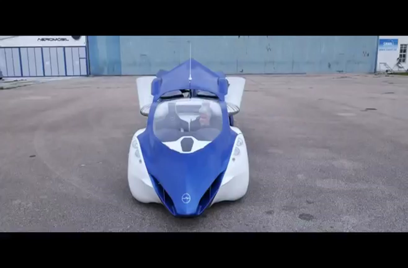 Real flying car can travel 430 miles on a full tank.